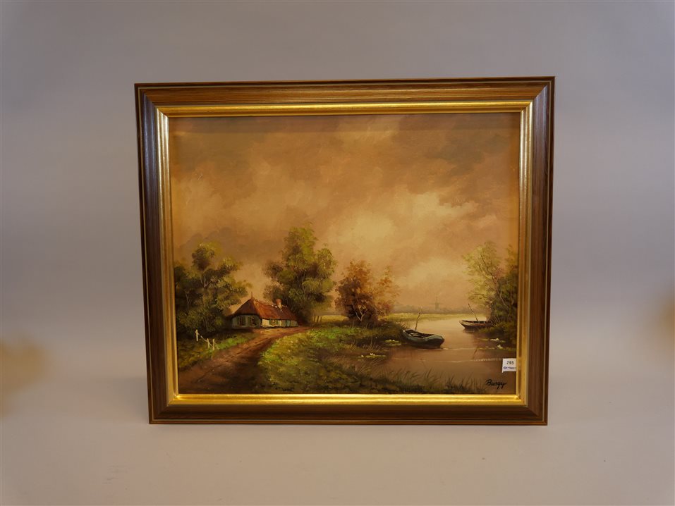 JAN BURGY, Oljemålning. Signerad: Burgy. Duk: 61×50 cm – Auktionshuset ...