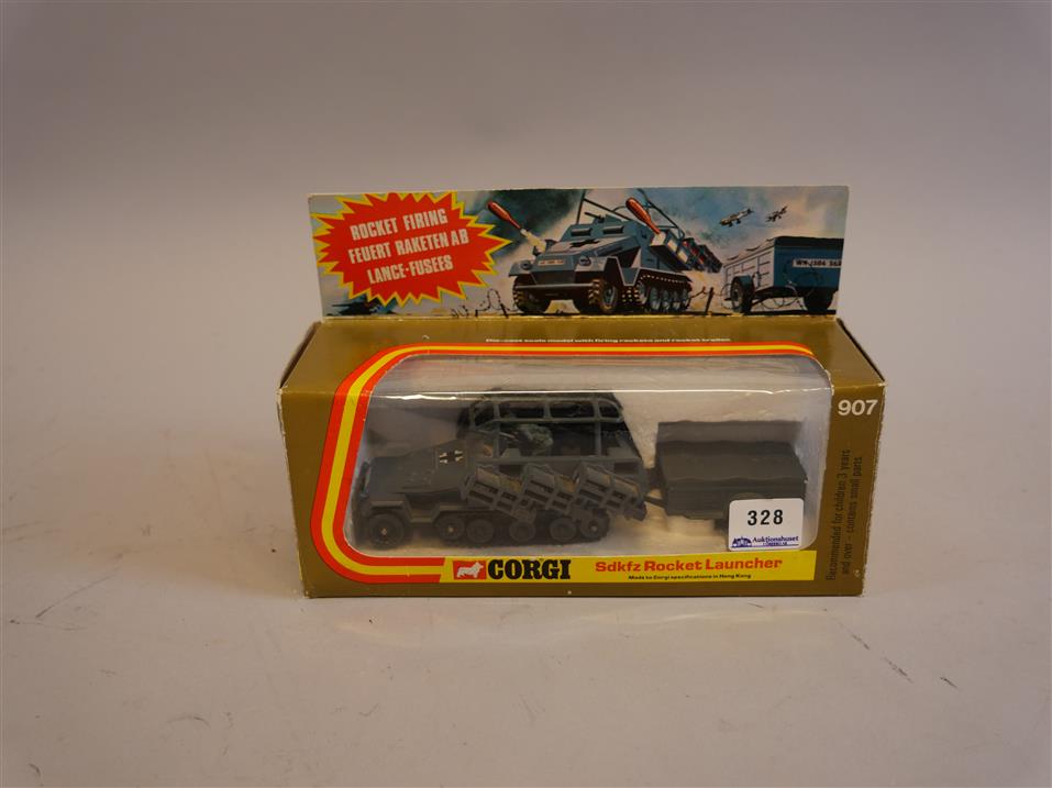 CORGI. Sdkfz Rocket Launcher, 907. Originalkartong – Auktionshuset i ...