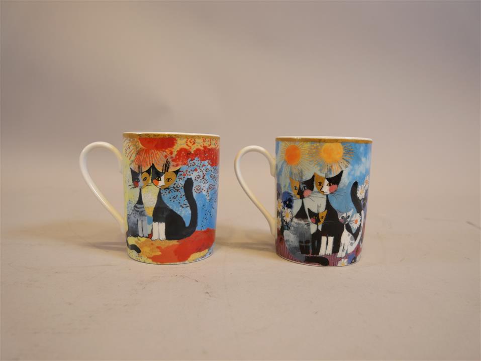 GOEBEL, Muggar 2 st, Rosina Wachtmeister, H. 9.5 cm – Auktionshuset i Örebro AB