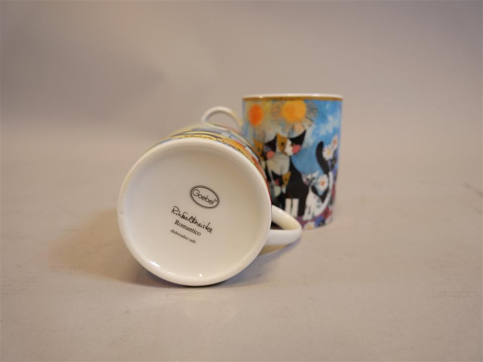 GOEBEL, Muggar 2 st, Rosina Wachtmeister, H. 9.5 cm – Auktionshuset i Örebro AB