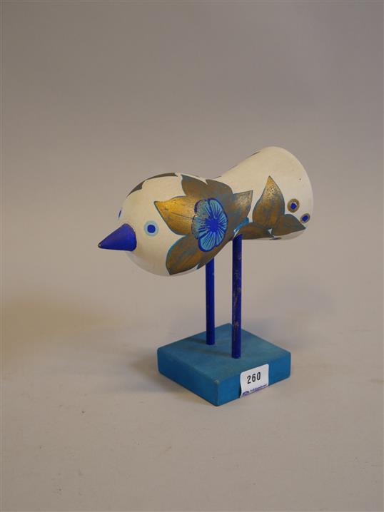 SANDBERGS NORA STAD, Design Lisa Larson. Figur, Trä, Färgsläpp. H. 16 ...