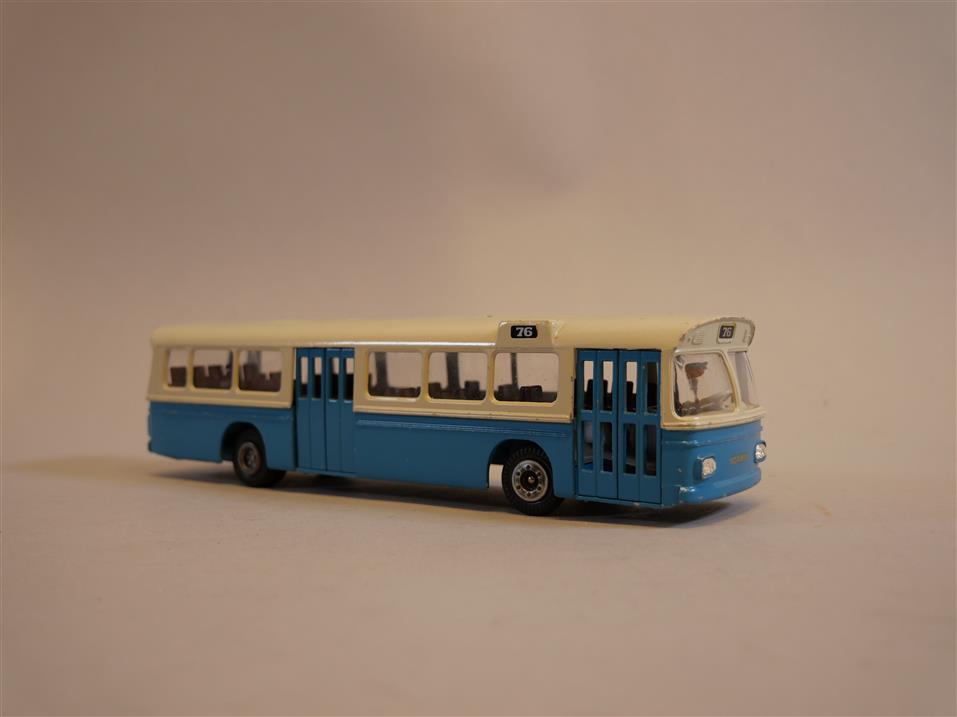 LEKSAK. Scania Buss, Tekno, Denmark. L. 22 cm – Auktionshuset i Örebro AB