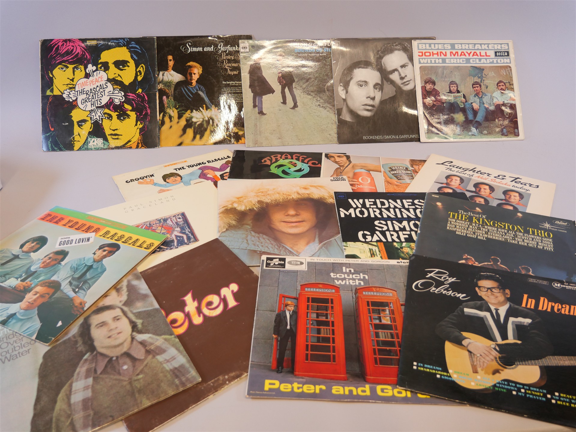 LP-SKIVOR. The Young Rascals, Traffic, The Who, Neil Sedaka, Paul Simon ...